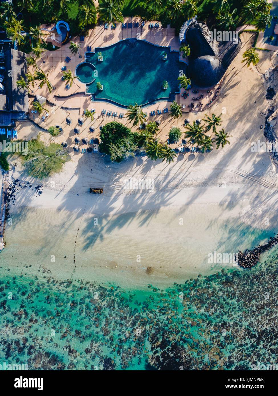 Drone aerial view of tropical resort , tropical resort aerial drone ...