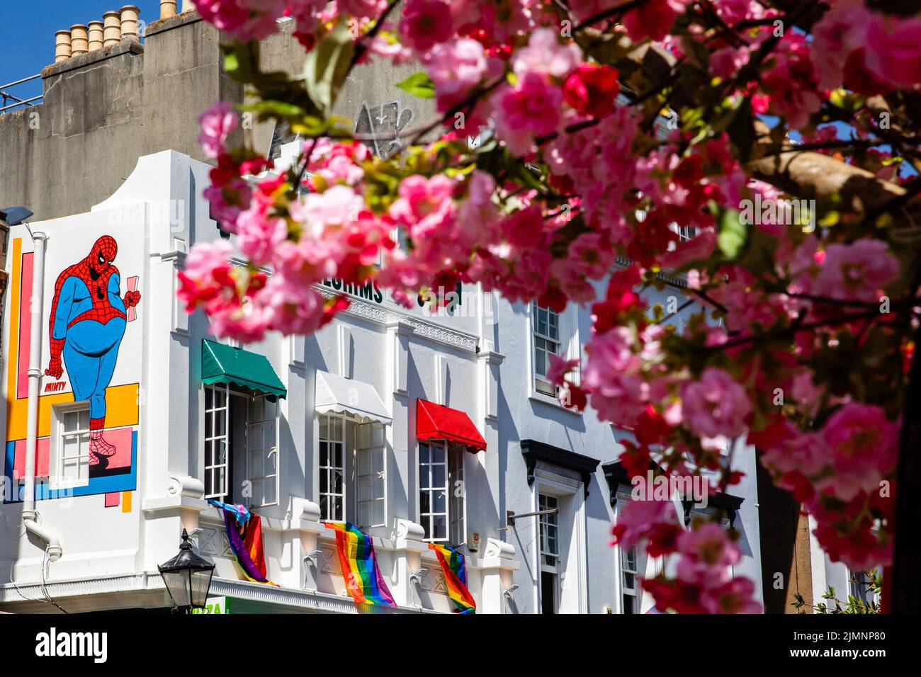 Brighton pride flags hi-res stock photography and images - Alamy