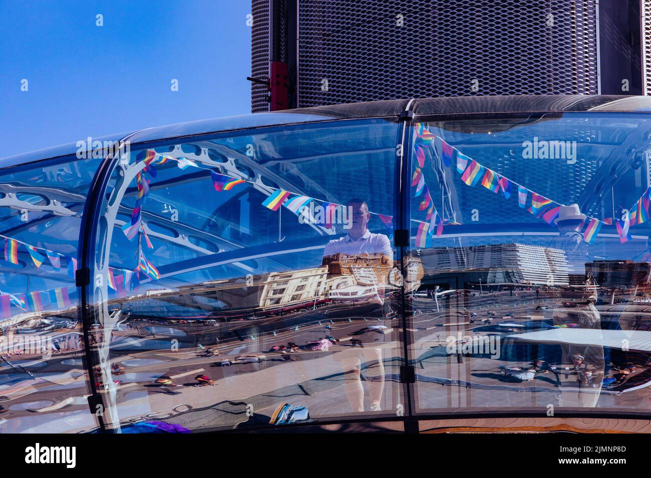 Brighton pride flags hi-res stock photography and images - Alamy