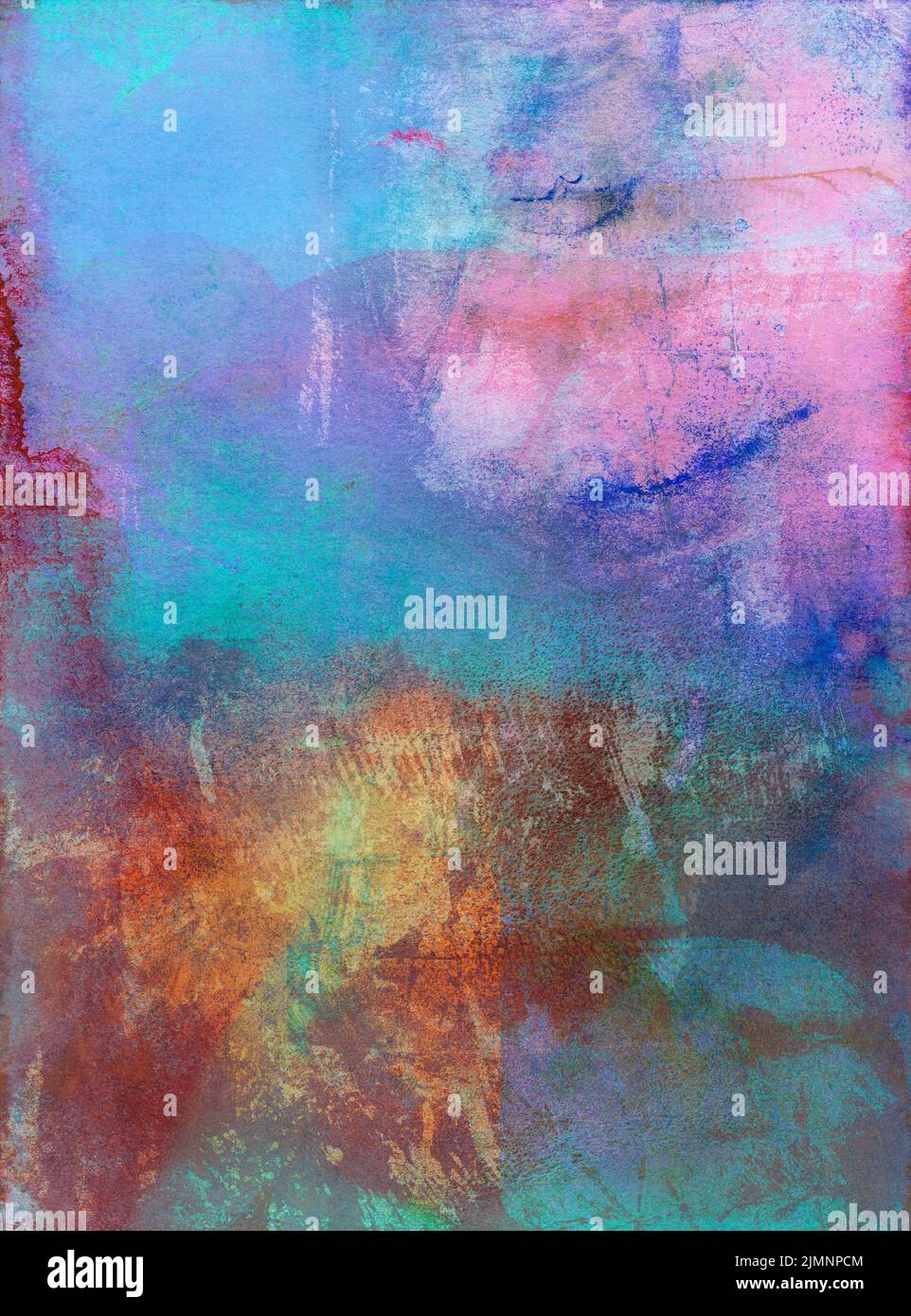 Painted background abstract, digital collage, textures and colors Stock ...
