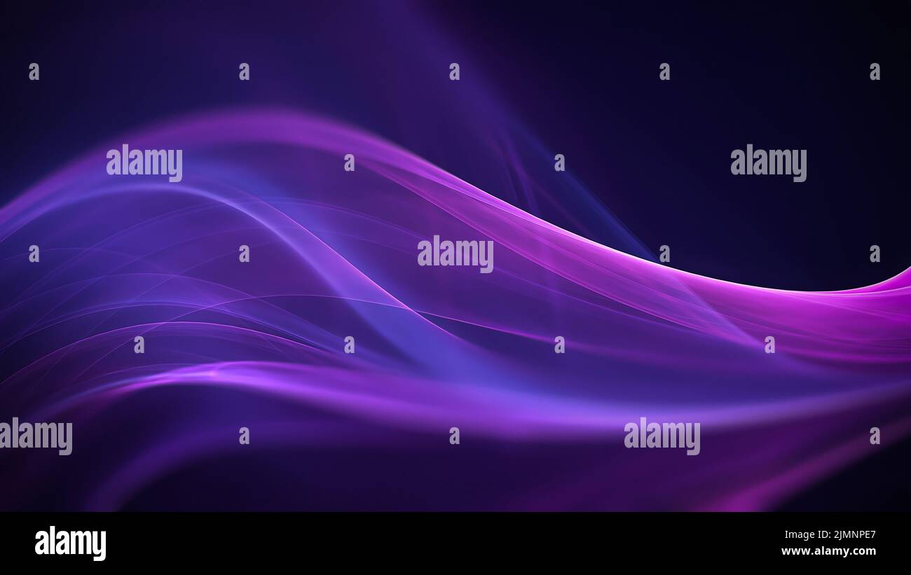 Purple Waves on Dark Stock Photo - Alamy