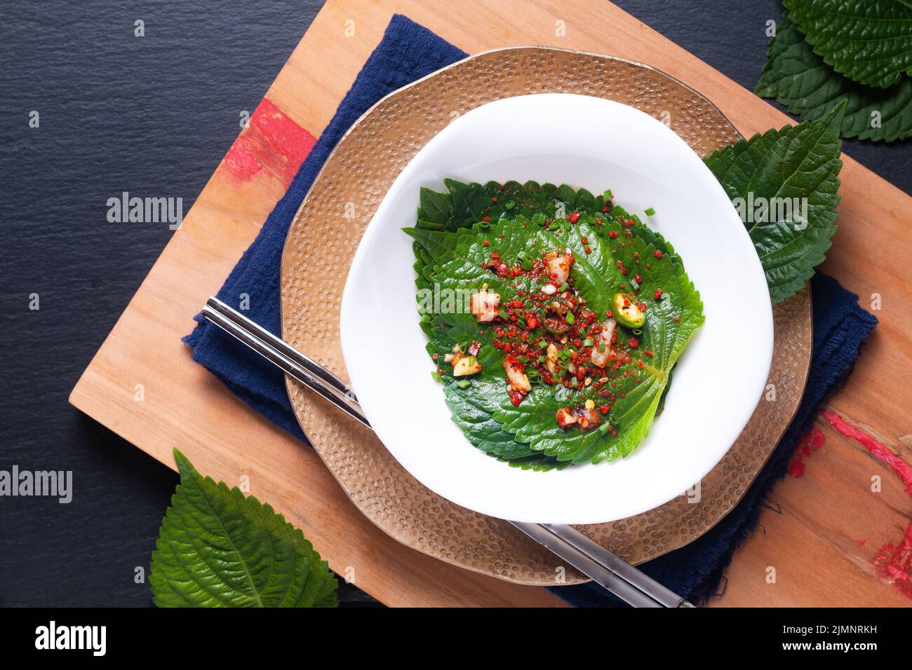 Perilla kimchi hi-res stock photography and images - Alamy
