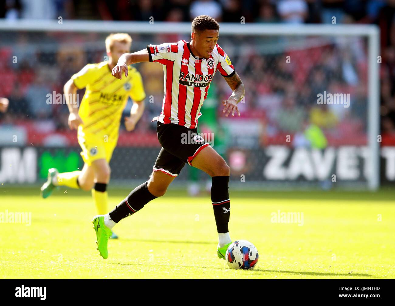 Sheffield, England, 6th August 2022. Daniel Jebbison of Sheffield Utd ...