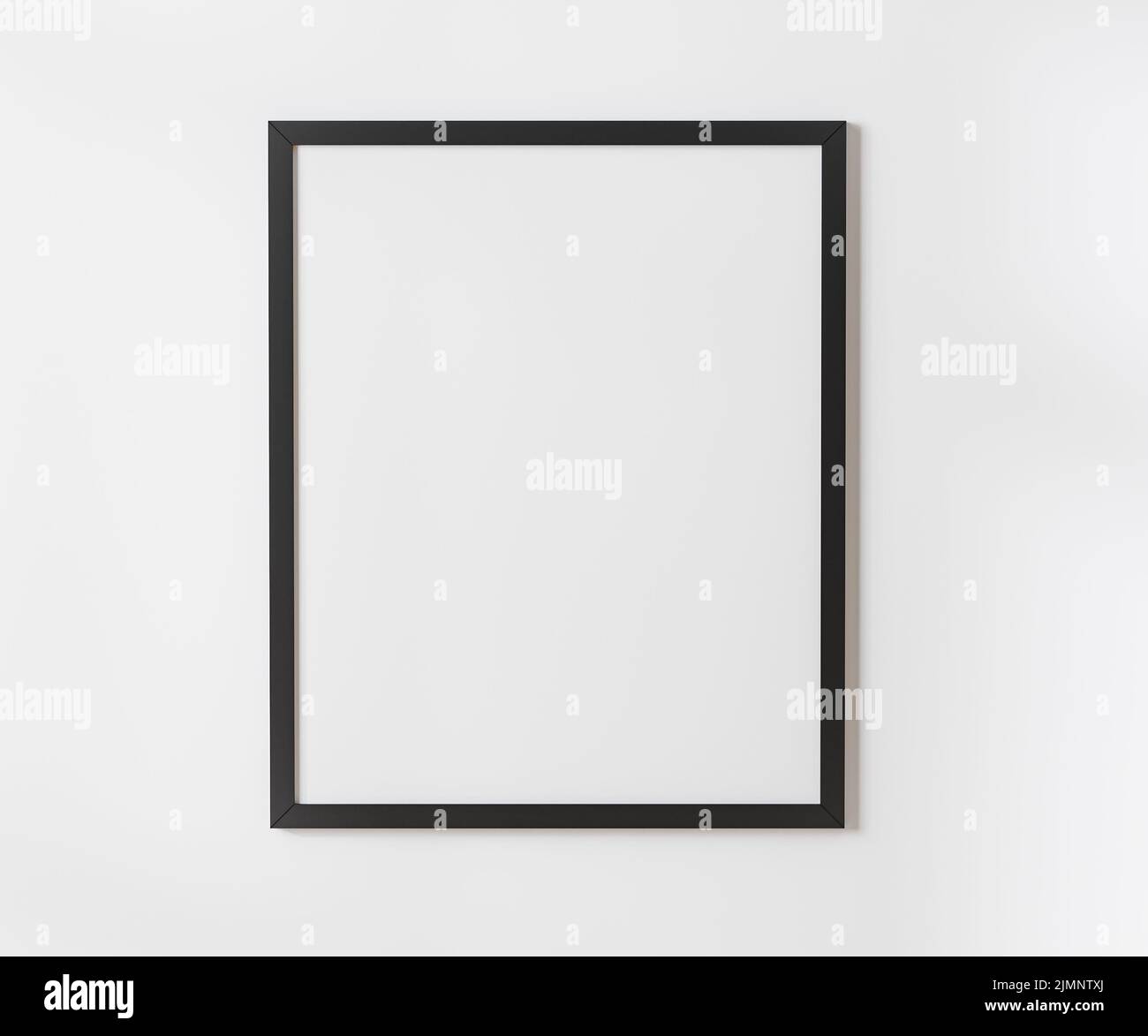 Black blank frame on white wall mockup, 4:5 ratio - 40x50 cm, 16 x 20 ...