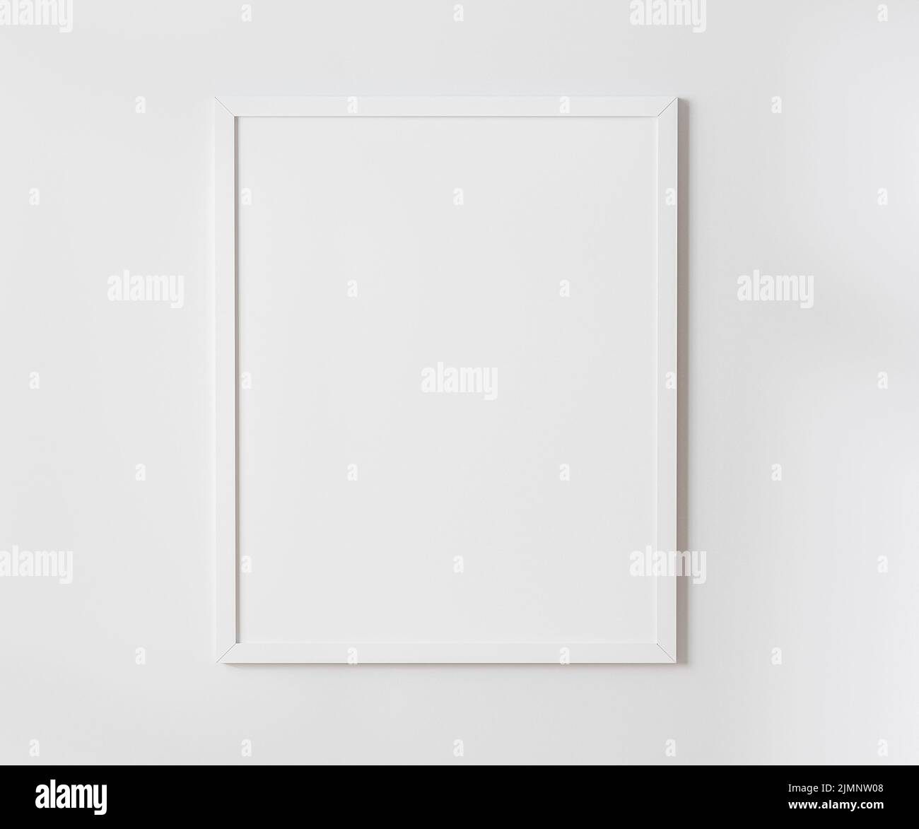 White blank frame on white wall mockup, 4:5 ratio - 40x50 cm, 16 x 20 ...