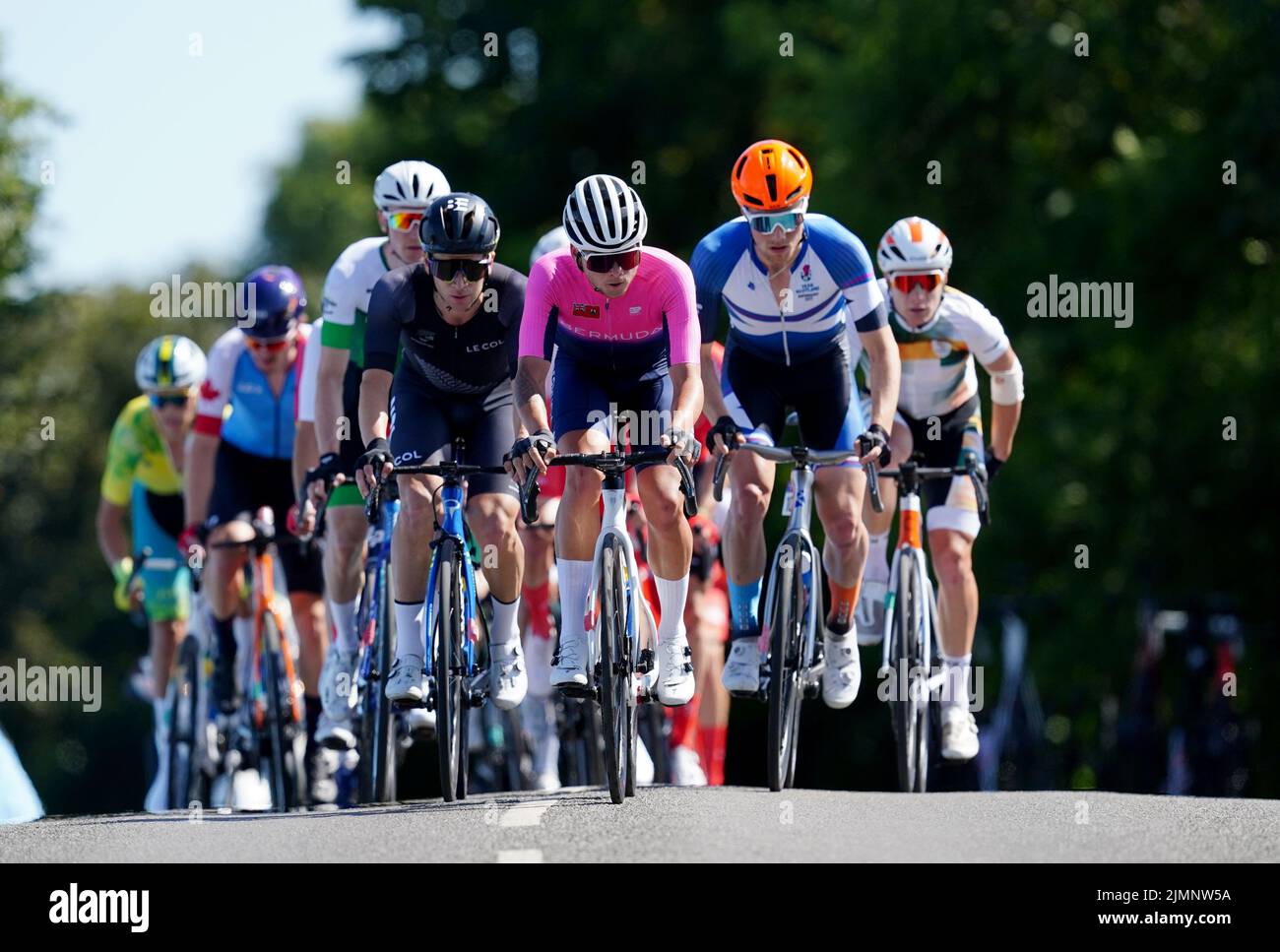 The Chase Group makes progress during the Men’s Road Race in Warwick on ...