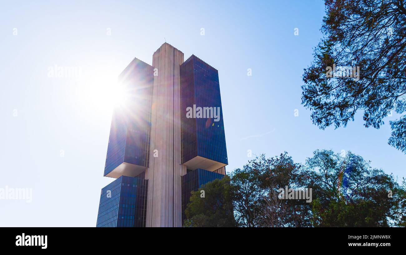 Building of the central bank of Brazil in the city of Brasilia ...