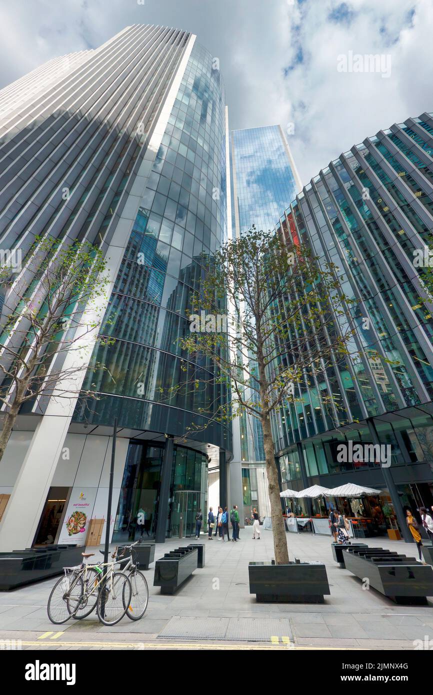 Fenchurch Avenue,City of London,London,England,UK Vertical Panorama,12 ...