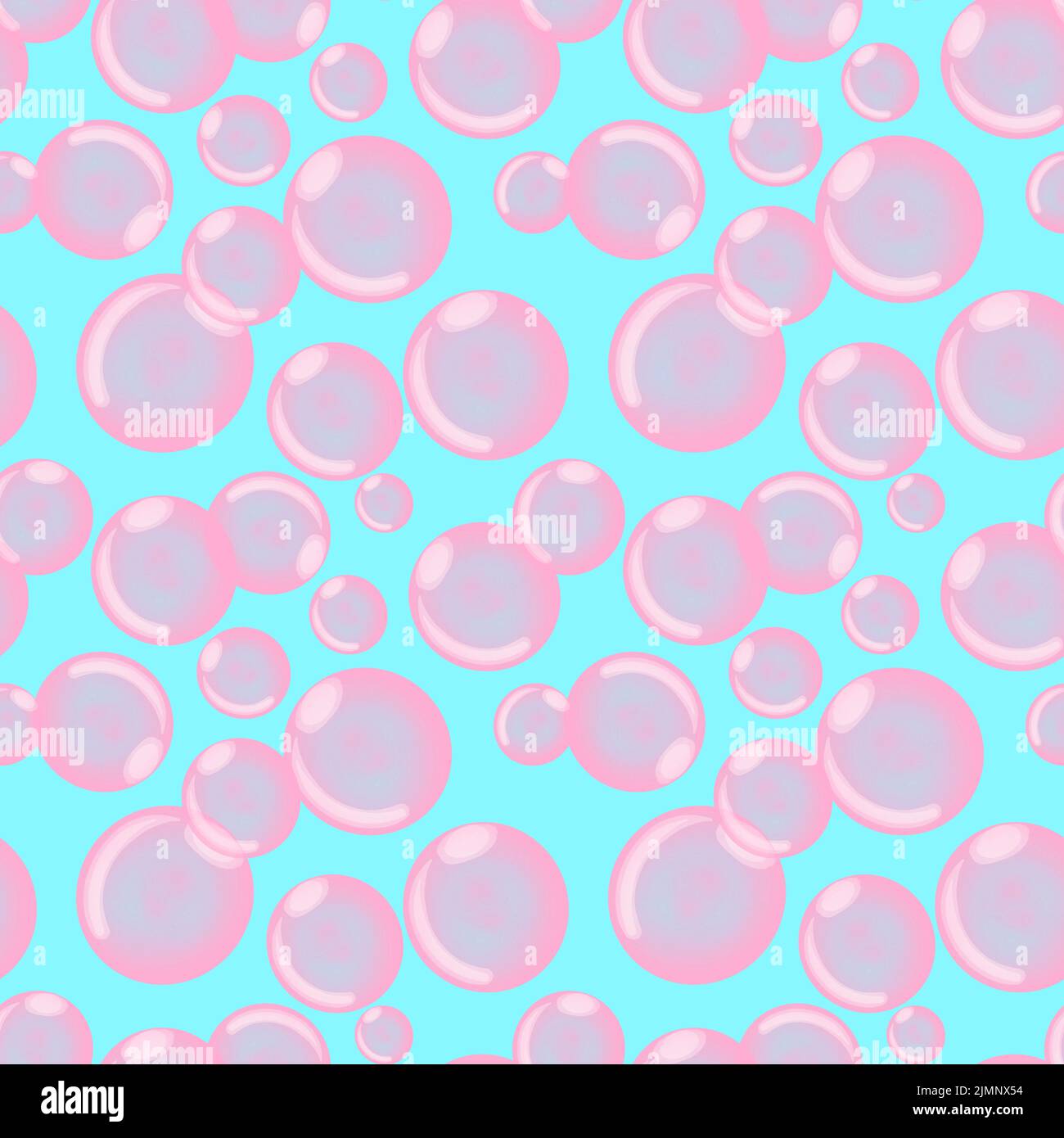 Seamless pattern with gum bubbles. Bright background of bubble gum ...