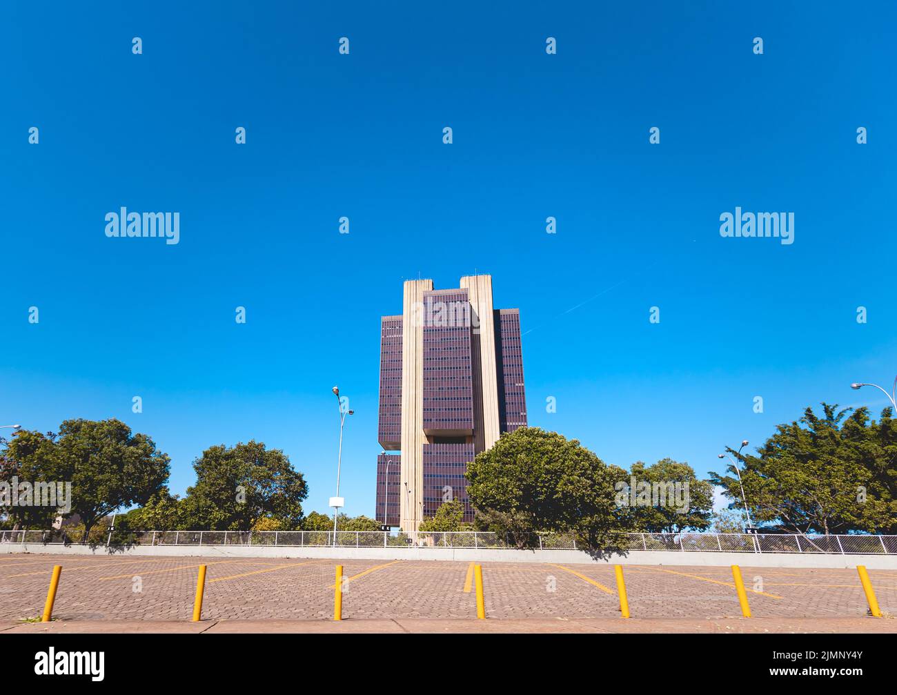 Building of the central bank of Brazil in the city of Brasilia ...