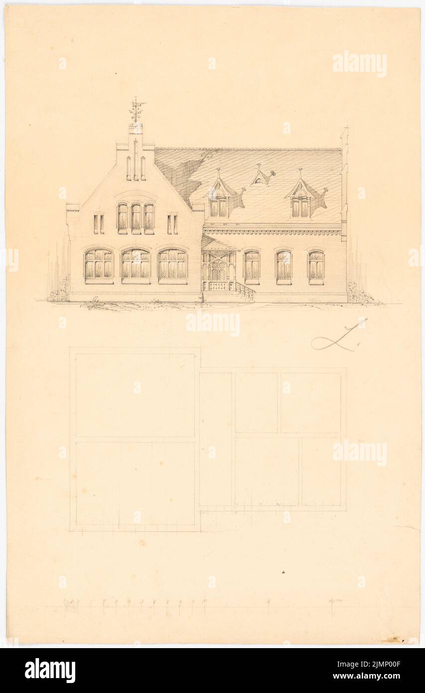 Lehmmübner Paul (1855-1916), two-story building (without date): floor ...