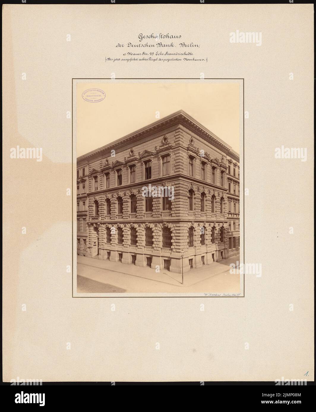 Berlin deutsche bank building hi-res stock photography and images - Alamy