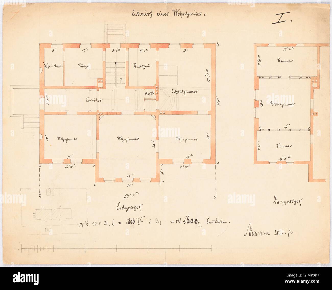 1870 grundriss eg hi-res stock photography and images - Alamy