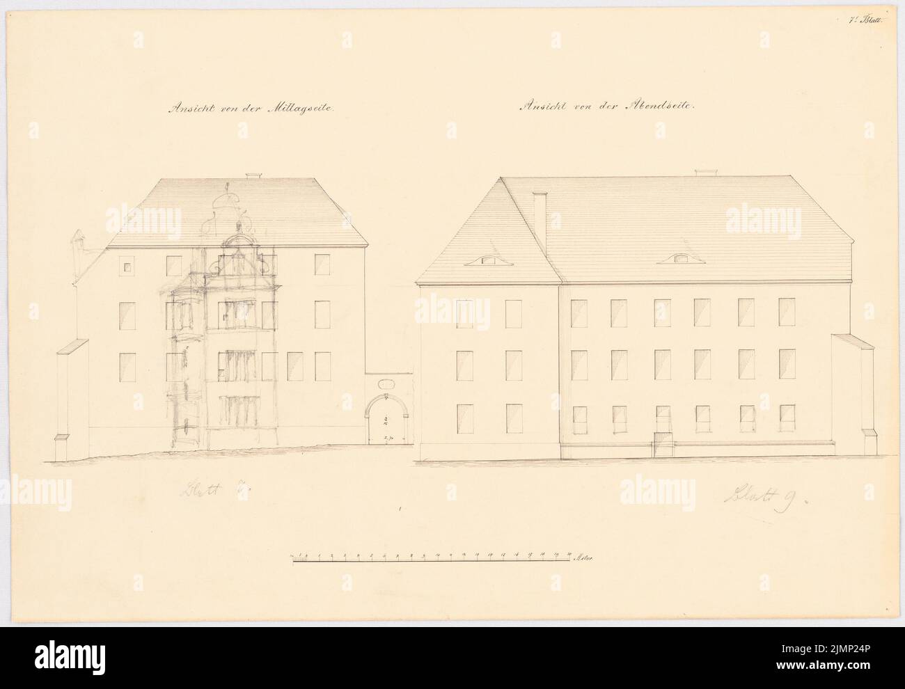 Schloss in wohlau umbau 1878 1878 hi-res stock photography and images ...