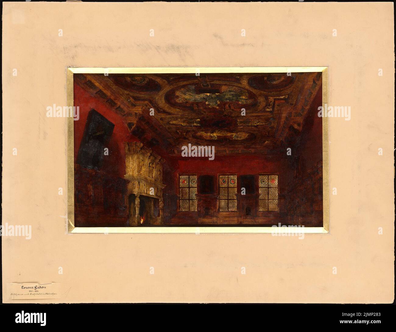 Lorenz 1843 1883 saal perspektivische innenansicht ein hi-res stock photography and images - Alamy