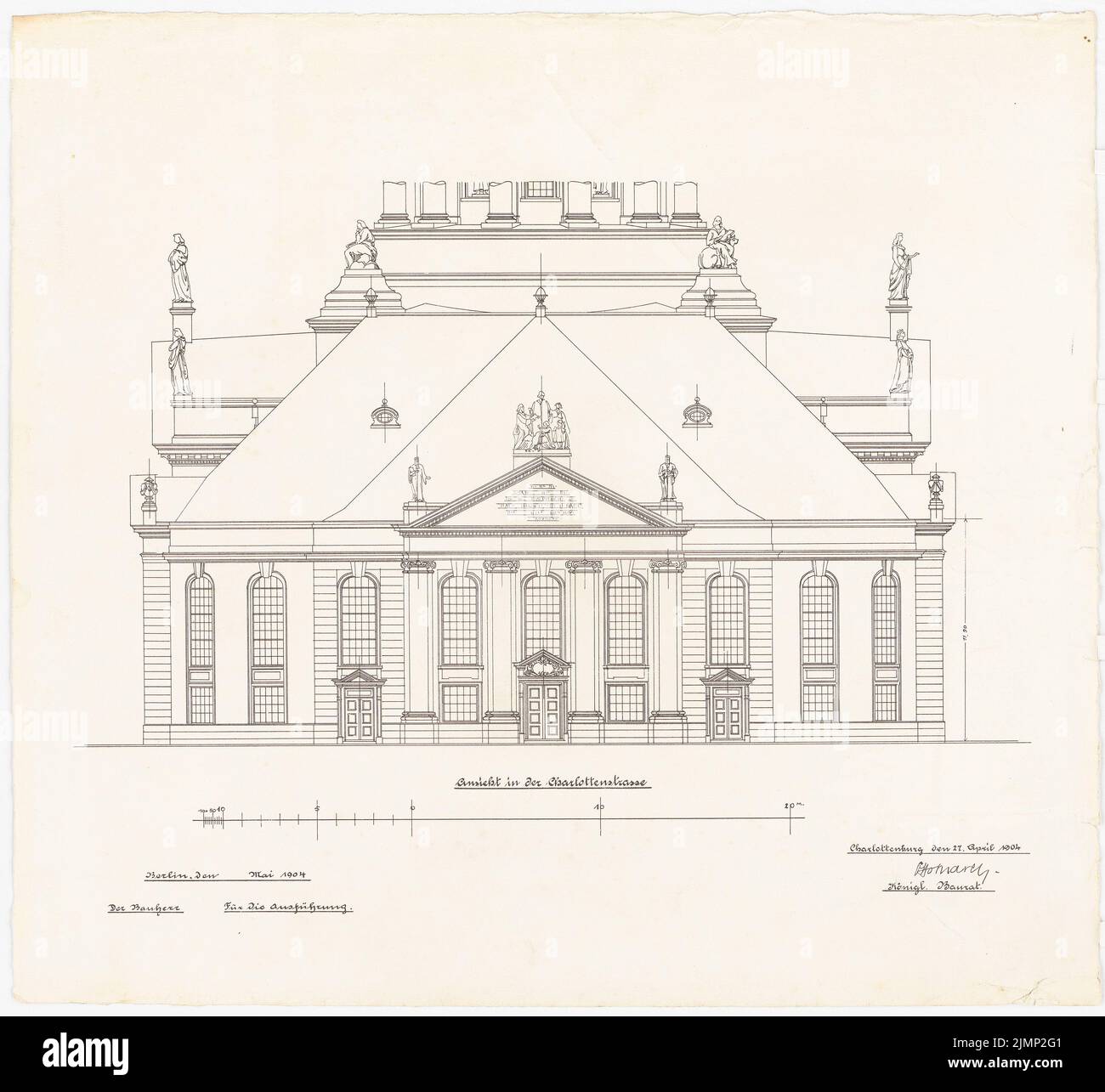 March Otto (1845-1913), French church in Berlin. Conversion (April 27 ...