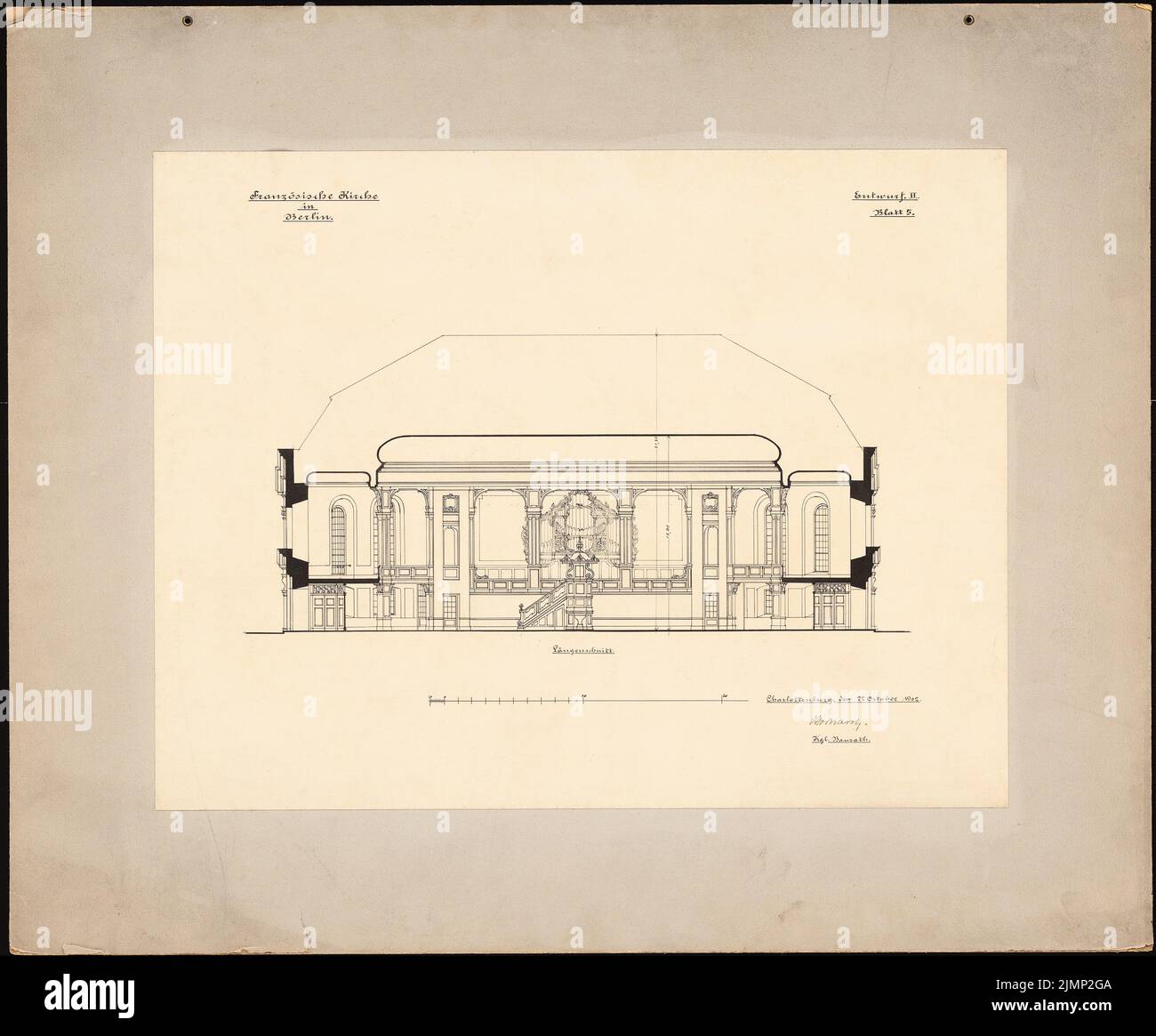 March Otto (1845-1913), French church in Berlin. Conversion (October 22 ...
