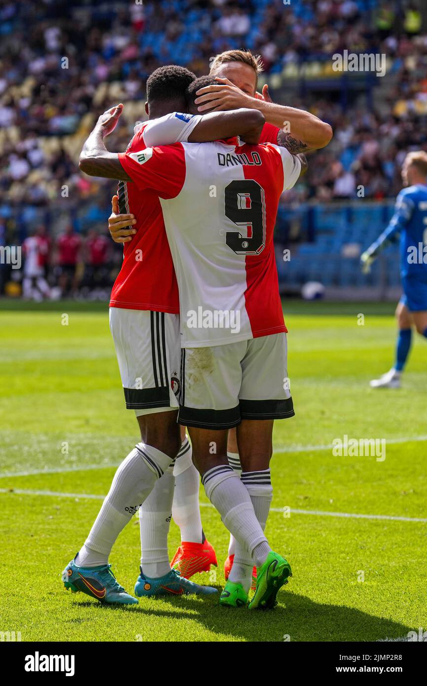 Arnhem - Danilo Pereira da Silva of Feyenoord celebrates the 2-4 during ...