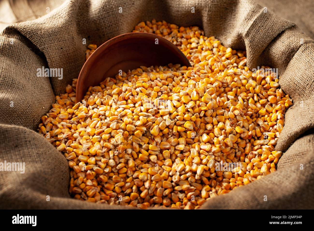 Sack of corn hi-res stock photography and images - Alamy