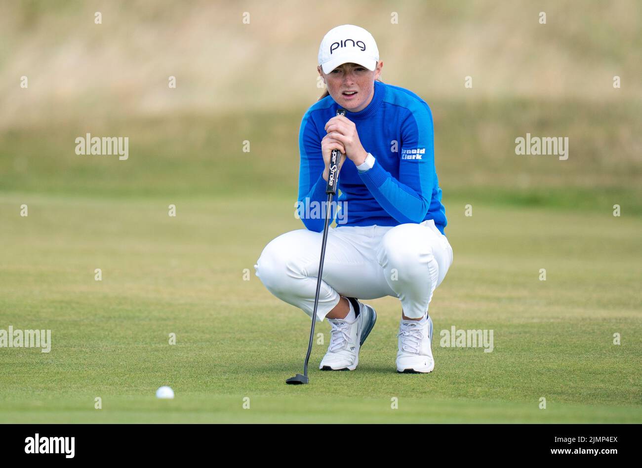 Scotland’s Louise Duncan on the 12th green during day four of the AIG ...