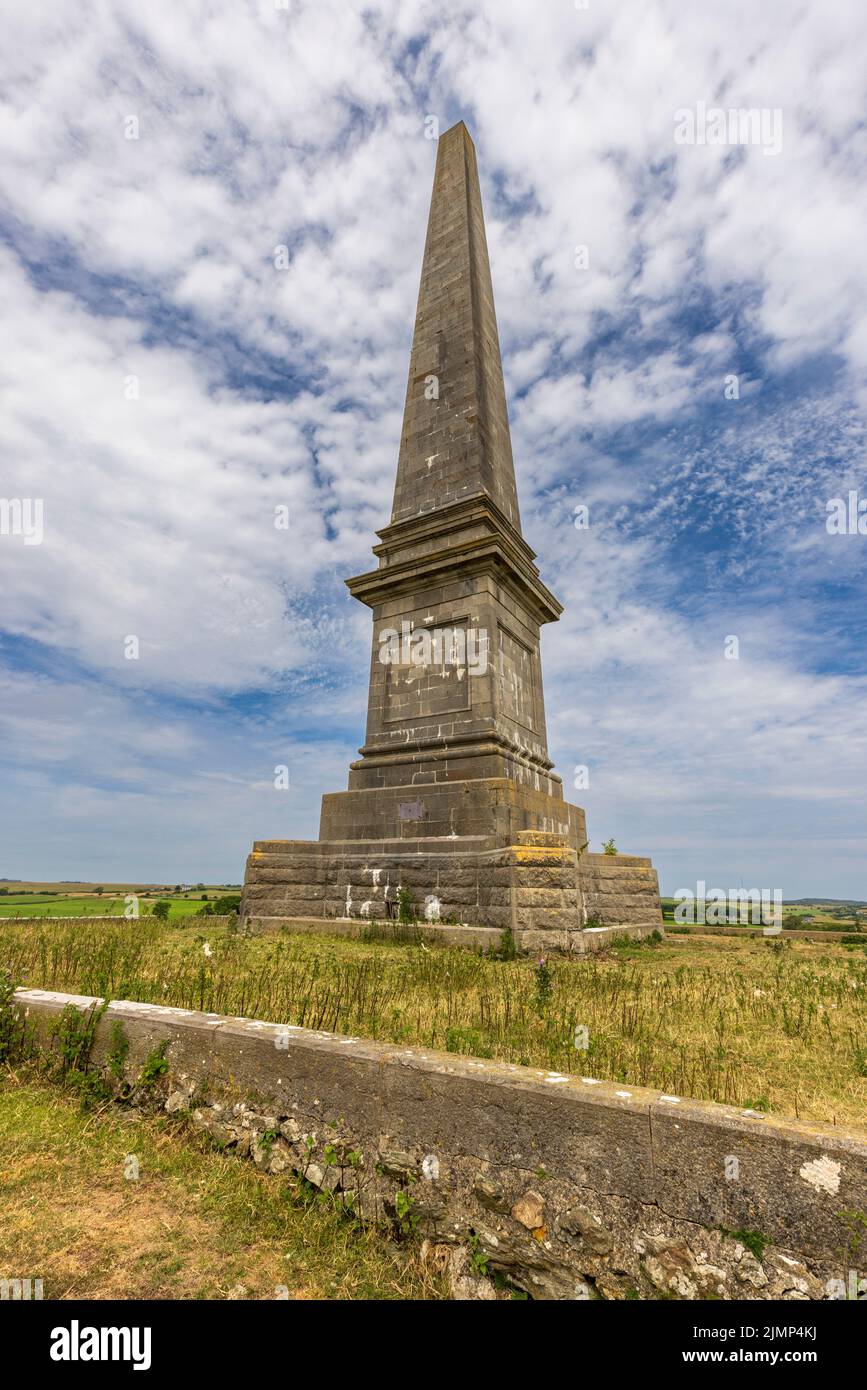 The Bulkeley Memorial on Baron Hill near Beaumaris, Isle of Anglesey ...