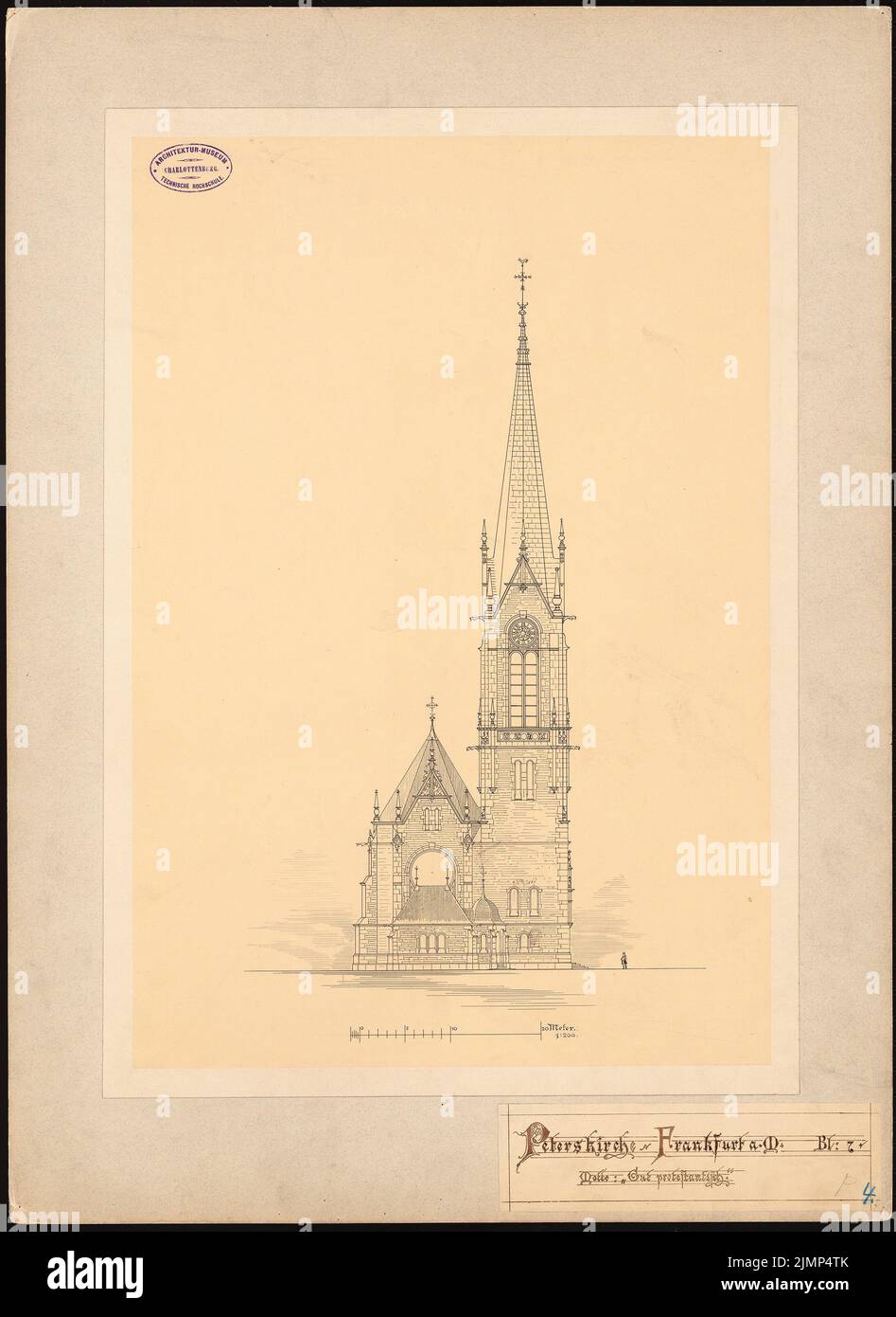Peterskirche in frankfurt main 1891 hi-res stock photography and images ...