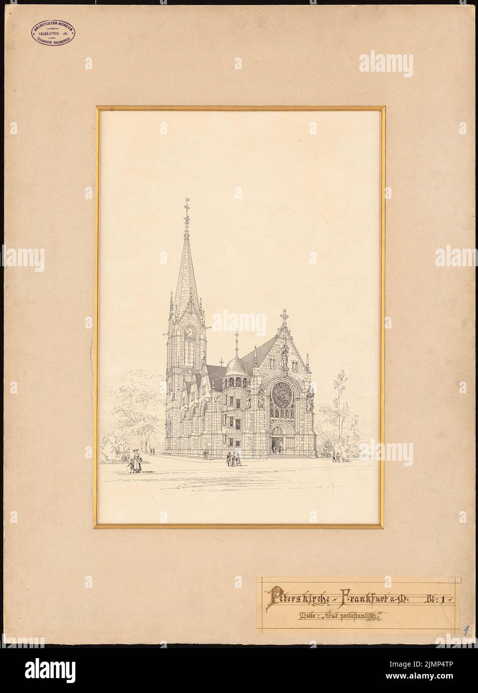 Peterskirche in frankfurt main 1891 hi-res stock photography and images ...
