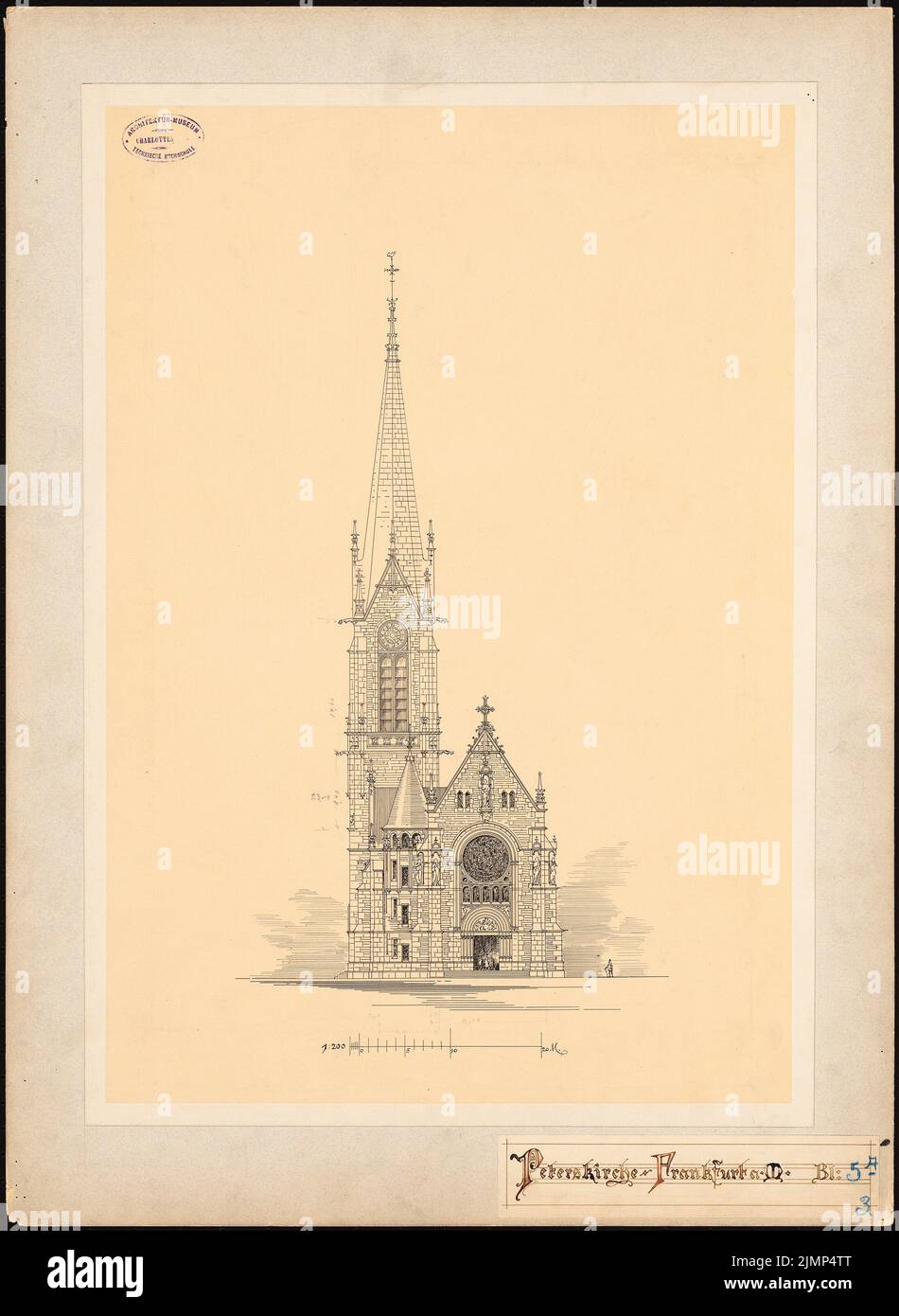 Peterskirche in frankfurt main 1891 hi-res stock photography and images ...