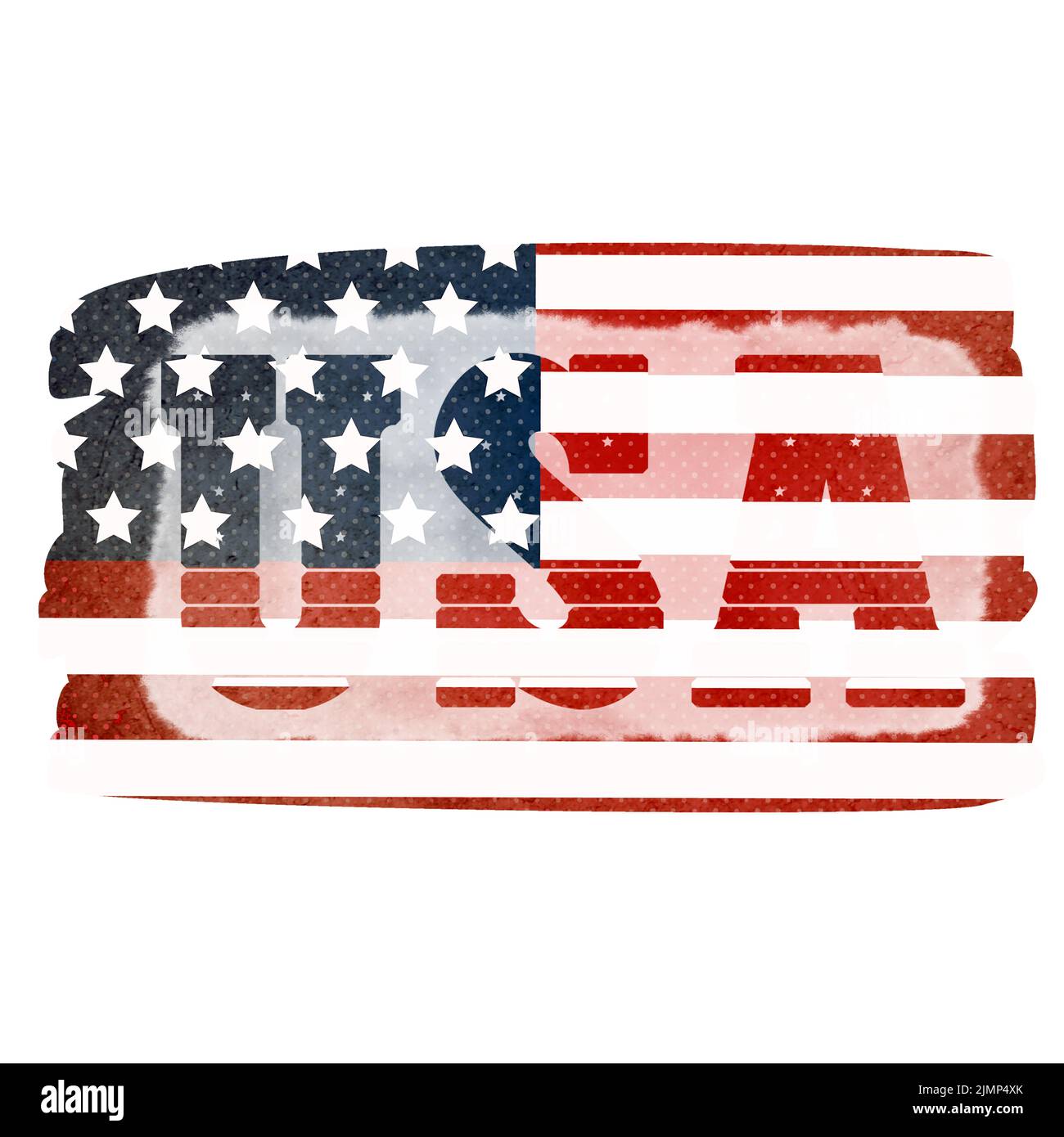 4th of July celebration shape. American flag design Stock Photo - Alamy