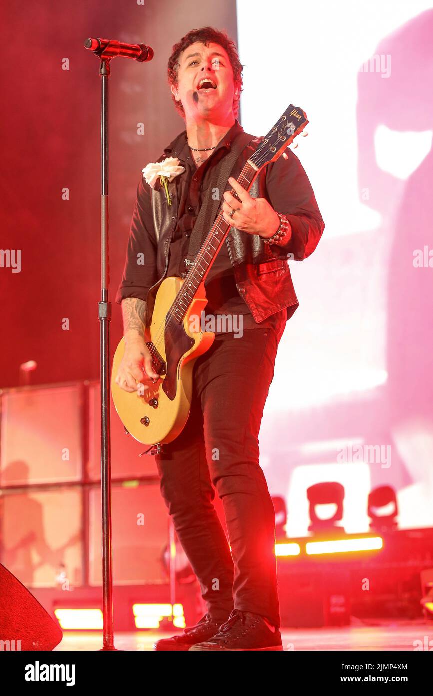 Green Day - Billie Joe Armstrong performs during the 2022 Outside Lands ...