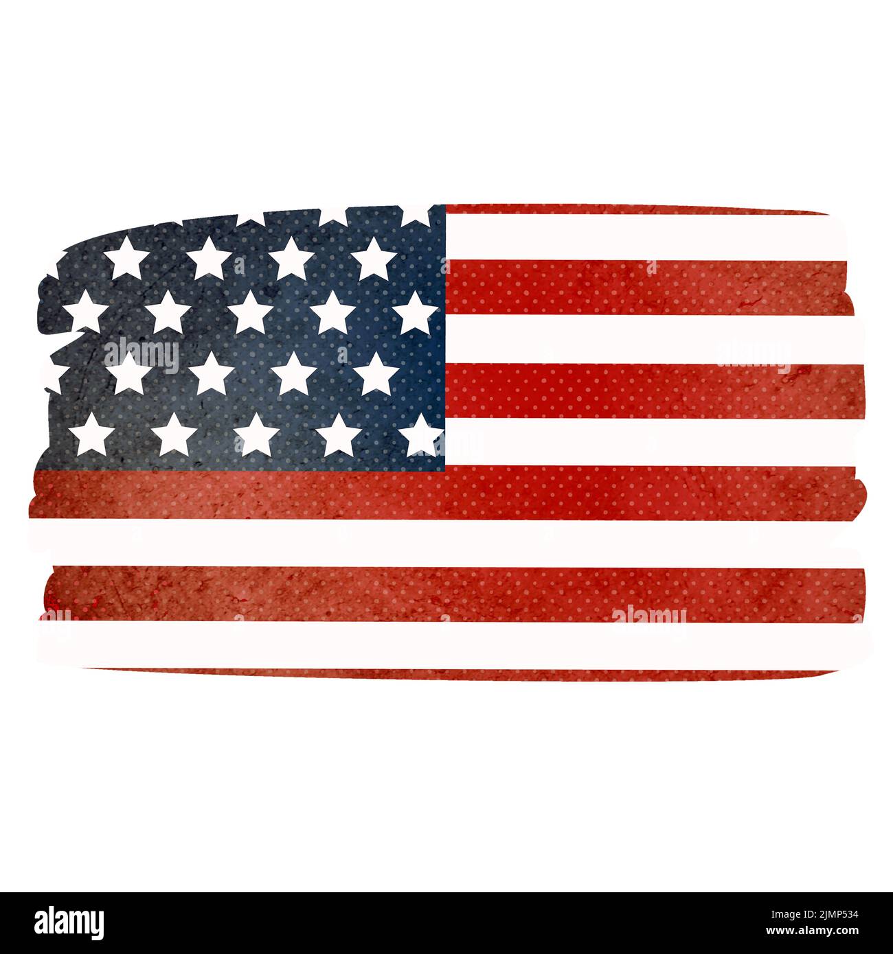 4th of July celebration shape. American flag design Stock Photo - Alamy