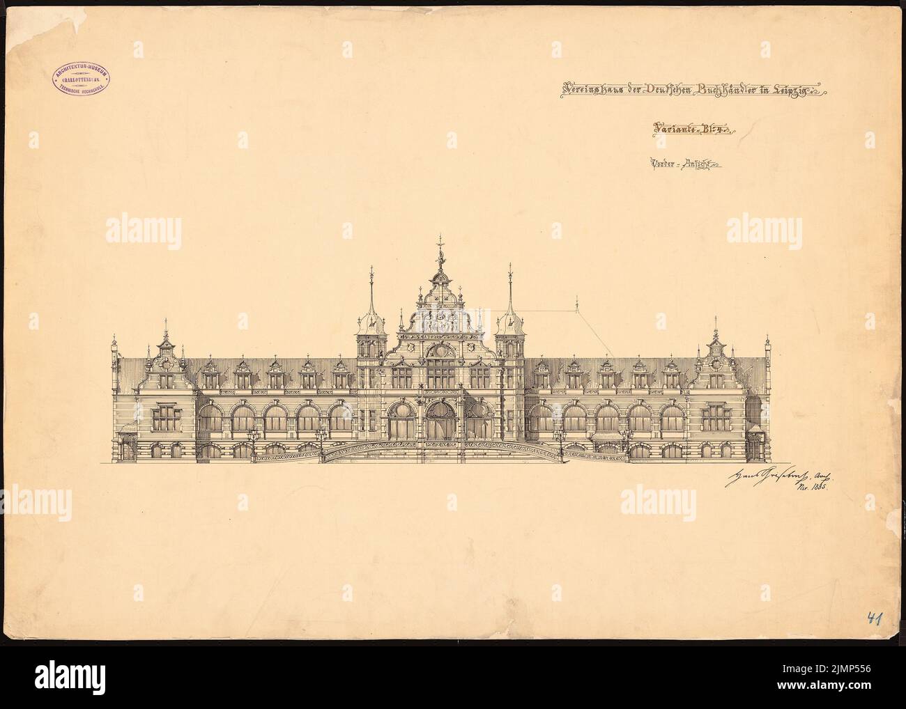 Grisebach Hans (1848-1904), club house of the German booksellers ...