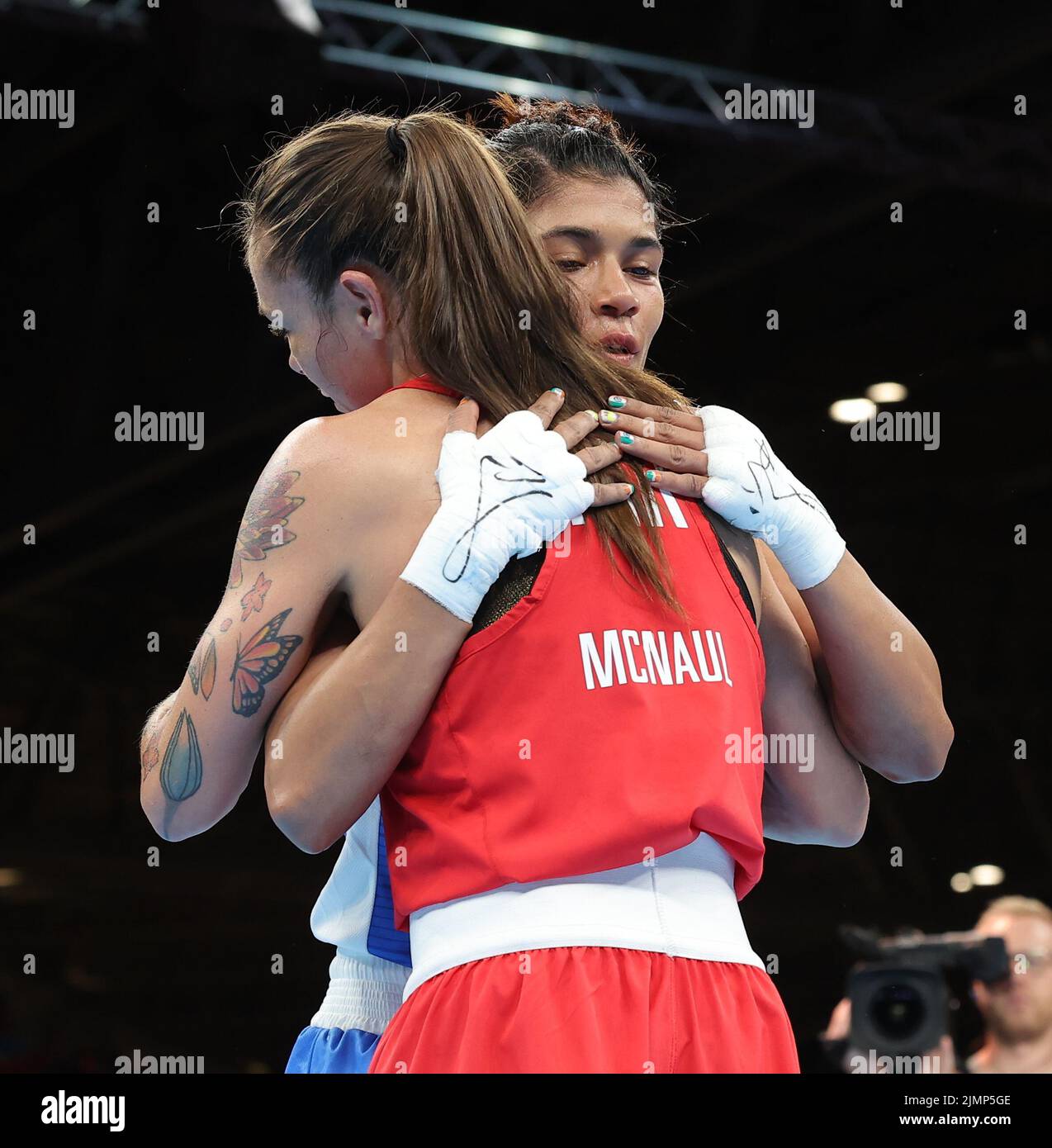 NEC, Birmingham, UK. 7th Aug, 2022. NIKHAT (IND) won Gold against ...