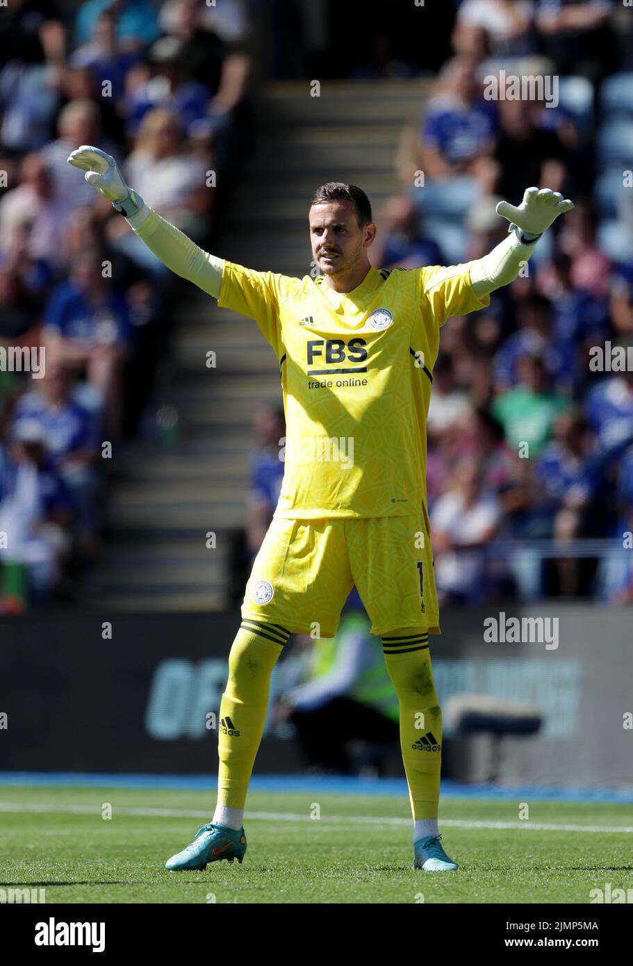 Leicester City goalkeeper Danny Ward during the Premier League match at ...