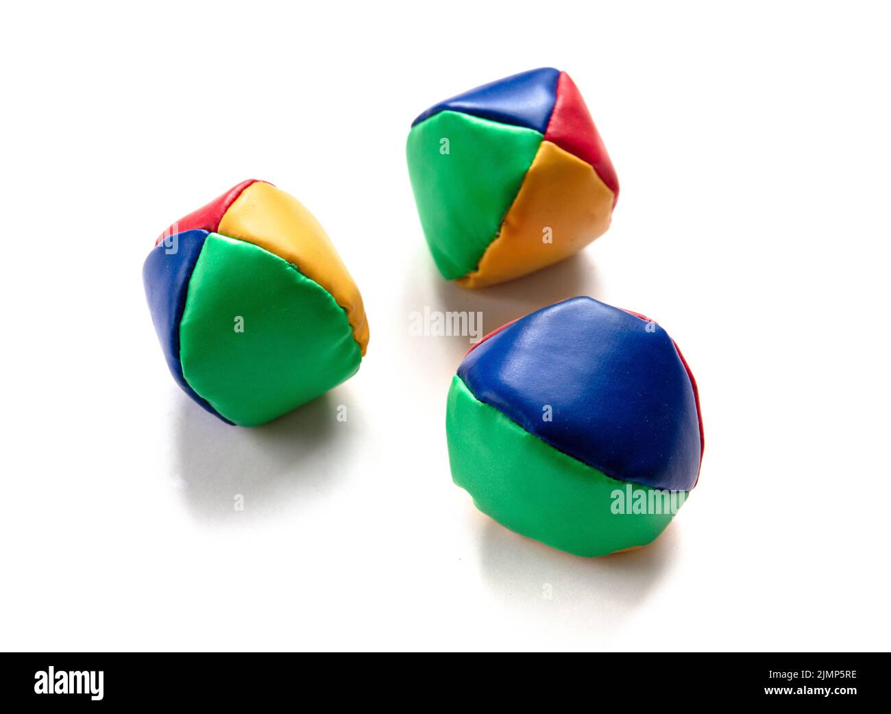 Colorful juggling balls isolated on white Stock Photo - Alamy