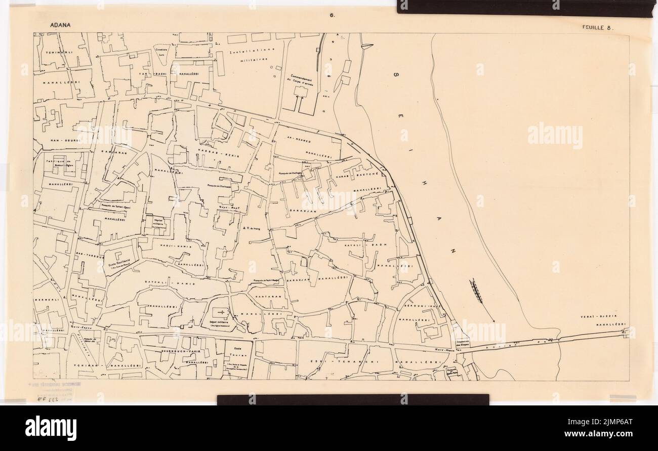 Jansen Hermann (1869-1945), urban planning in Adana (08.1918): Planning ...