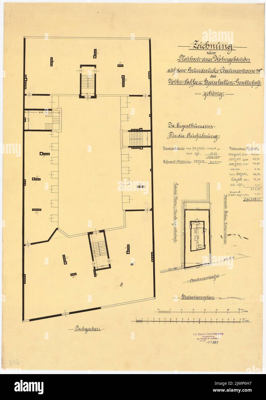 Messel Alfred (1853-1909), Volkskaffehaus, Berlin (1891-1891 ...