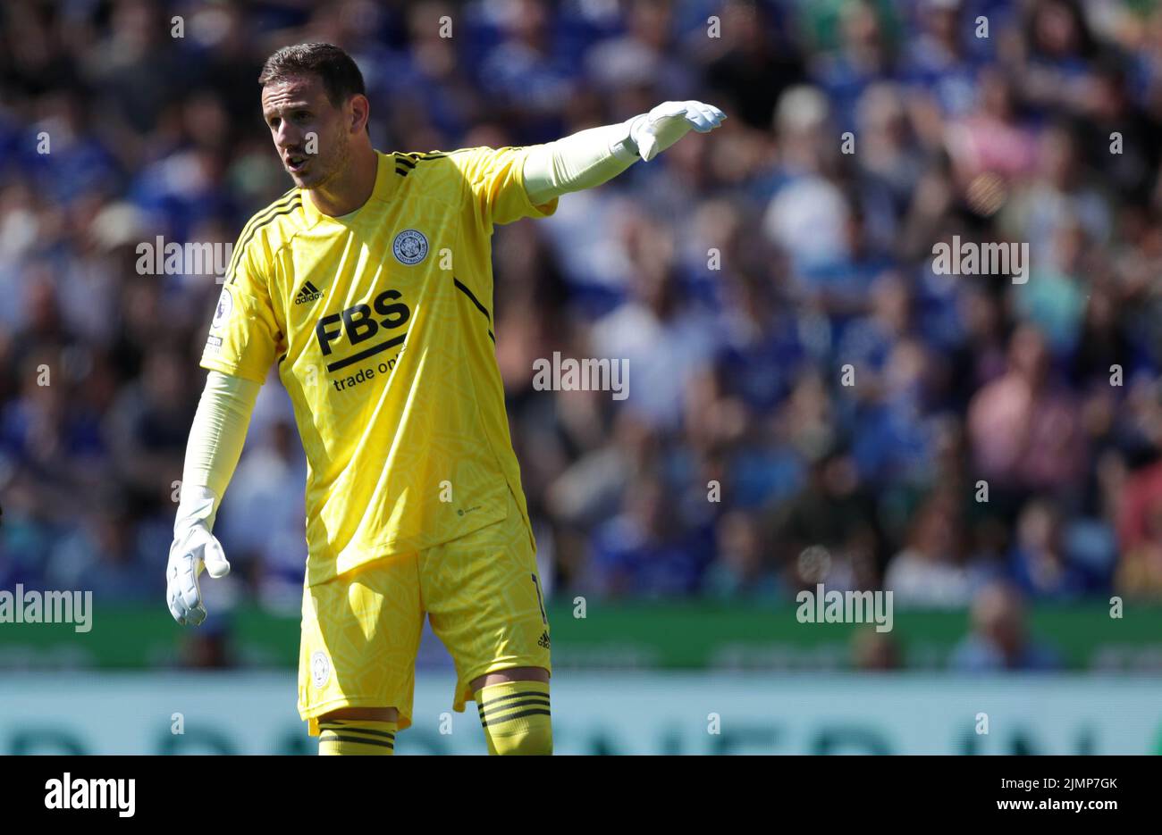 Leicester City goalkeeper Danny Ward during the Premier League match at ...