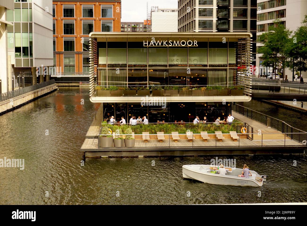 Hawksmoor Restaurant in Canary Wharf, London, United Kingdom Stock ...