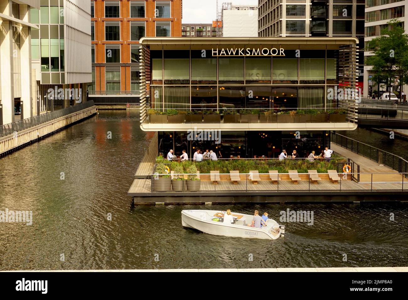 Hawksmoor Restaurant in Canary Wharf, London, United Kingdom Stock ...