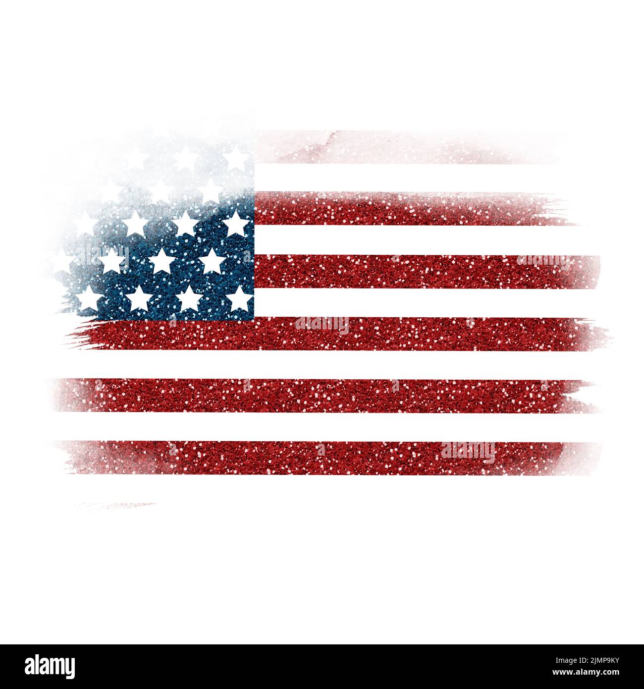 4th of July celebration shape. American flag design Stock Photo - Alamy