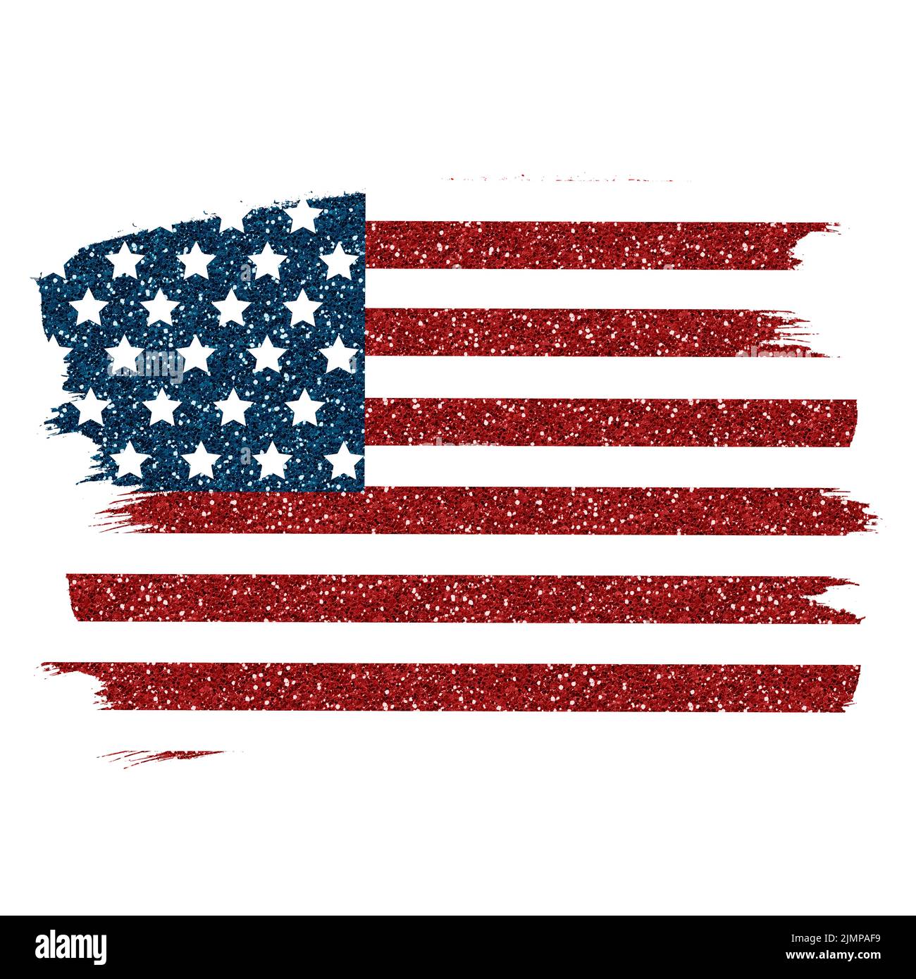 4th of July celebration shape. American flag design Stock Photo - Alamy