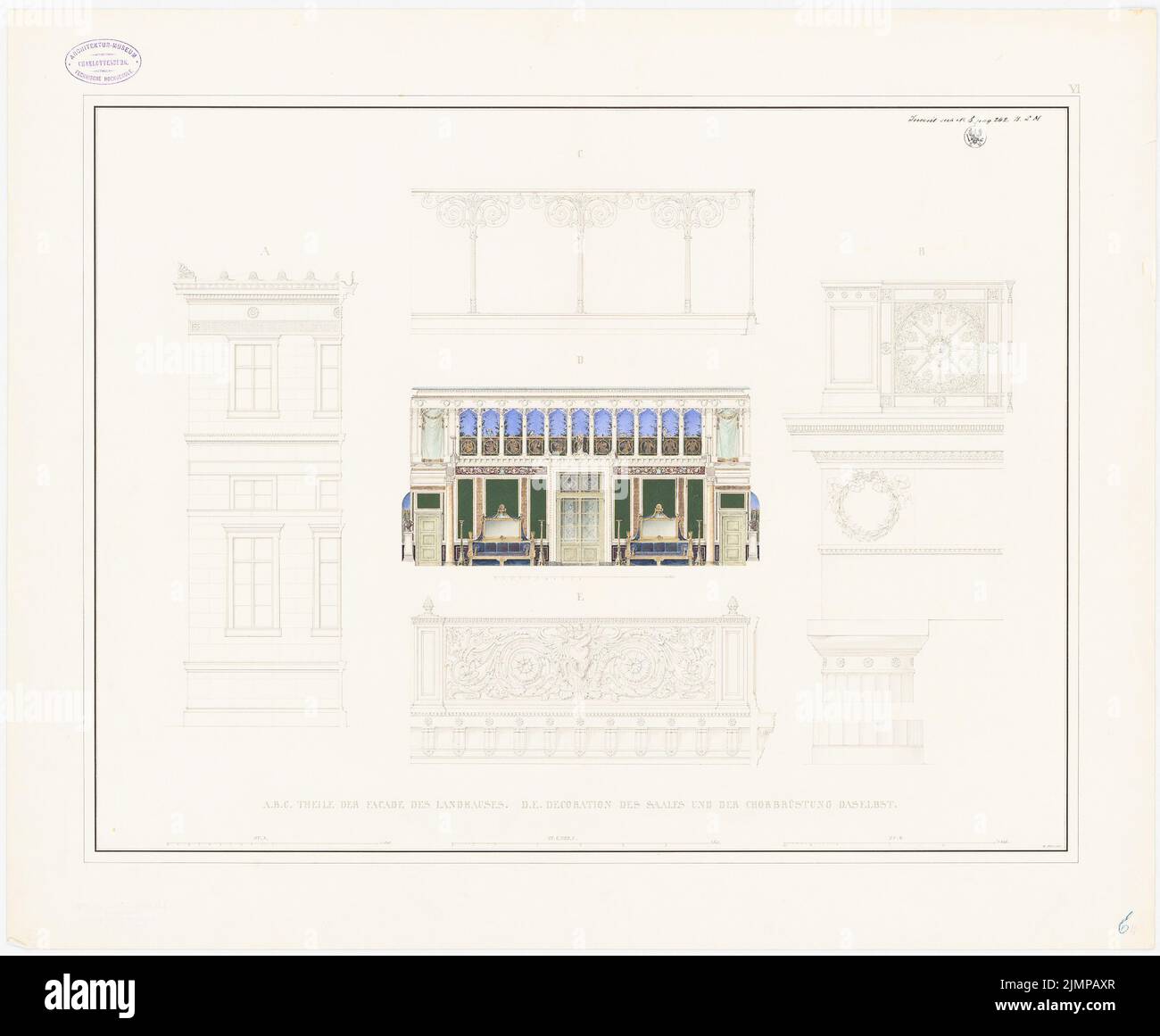 Detail facade historic house Cut Out Stock Images & Pictures - Alamy