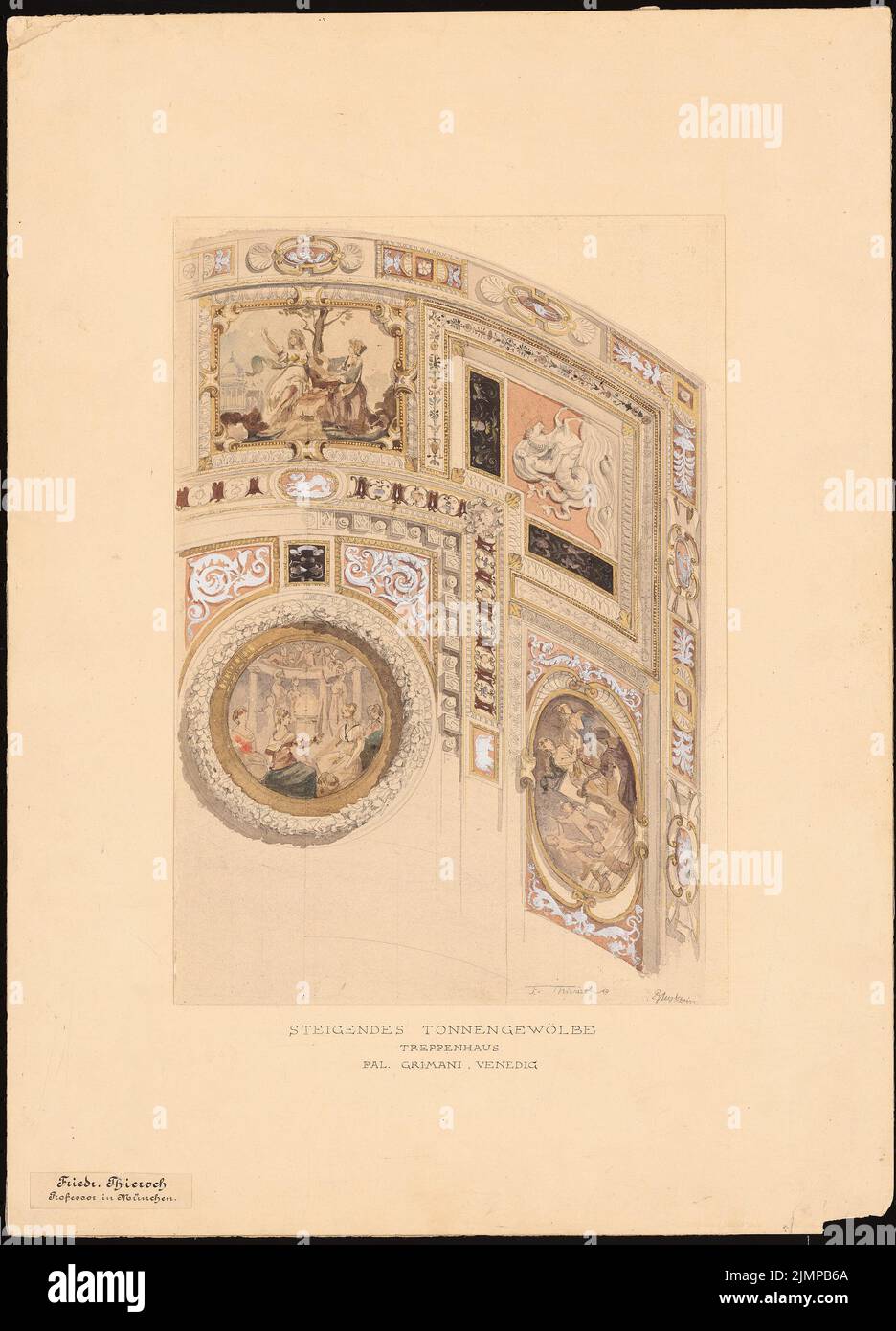Thiersch friedrich von 1852 1921 palazzo grimani hi-res stock ...