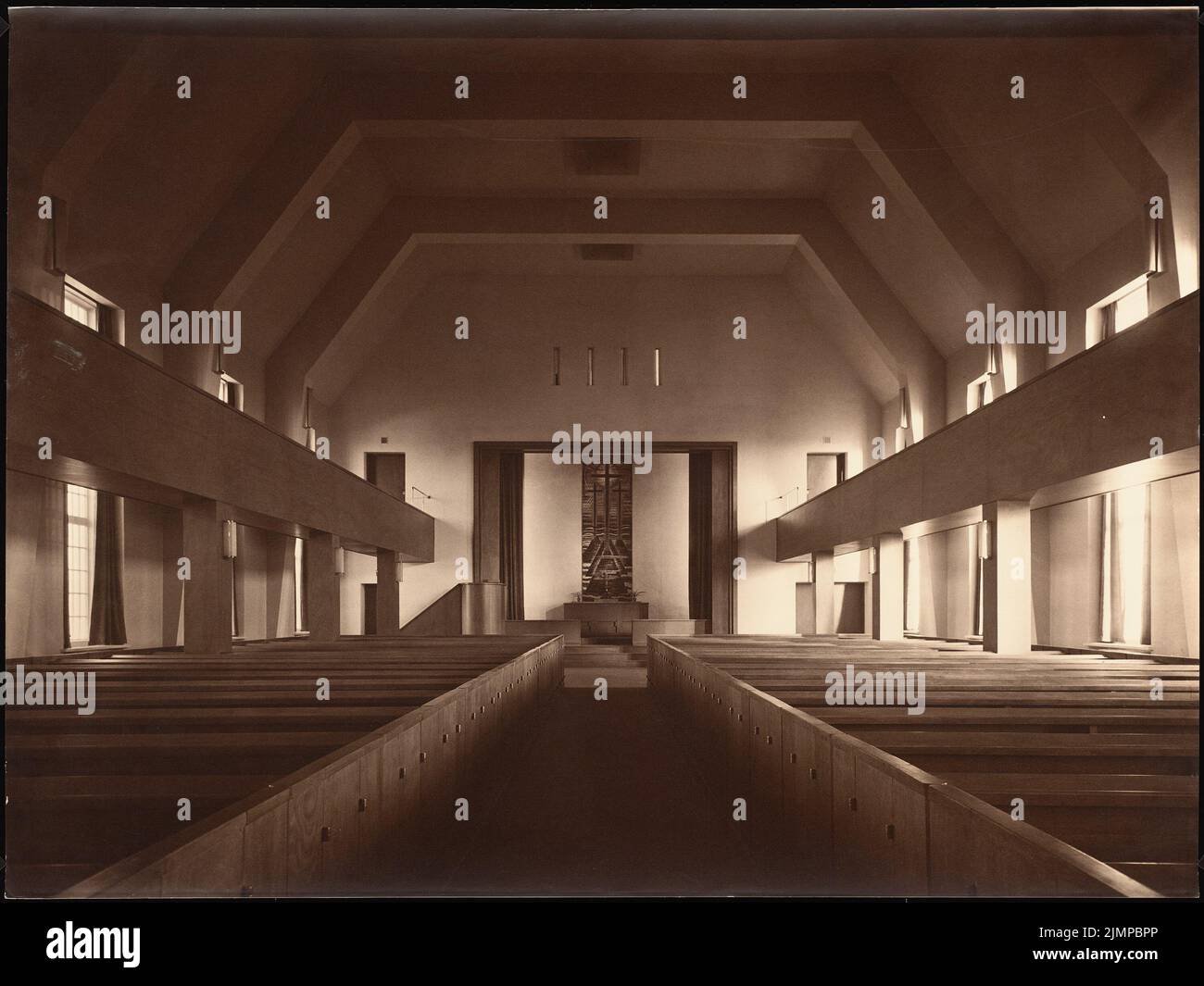 Unknown architect, prison, Brandenburg/Havel (1927-1927): Betsaal ...
