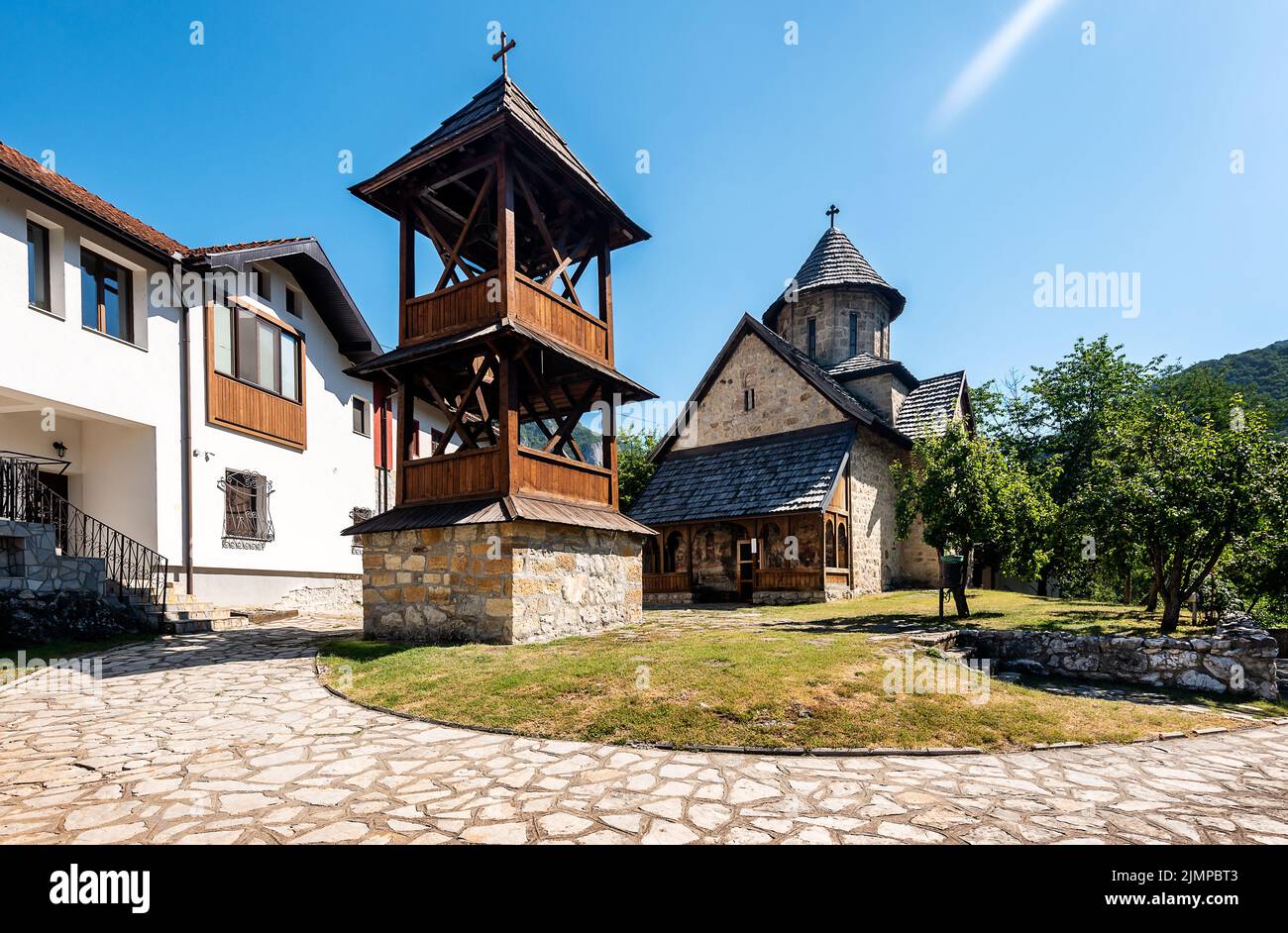 Orthodox Christian Monastery. Serbian Monastery of the Annunciation or ...