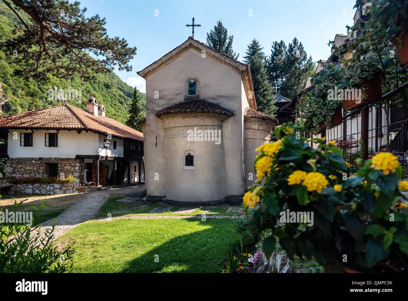 Orthodox Christian Monastery. Serbian Monastery of Saint Nicholas ...