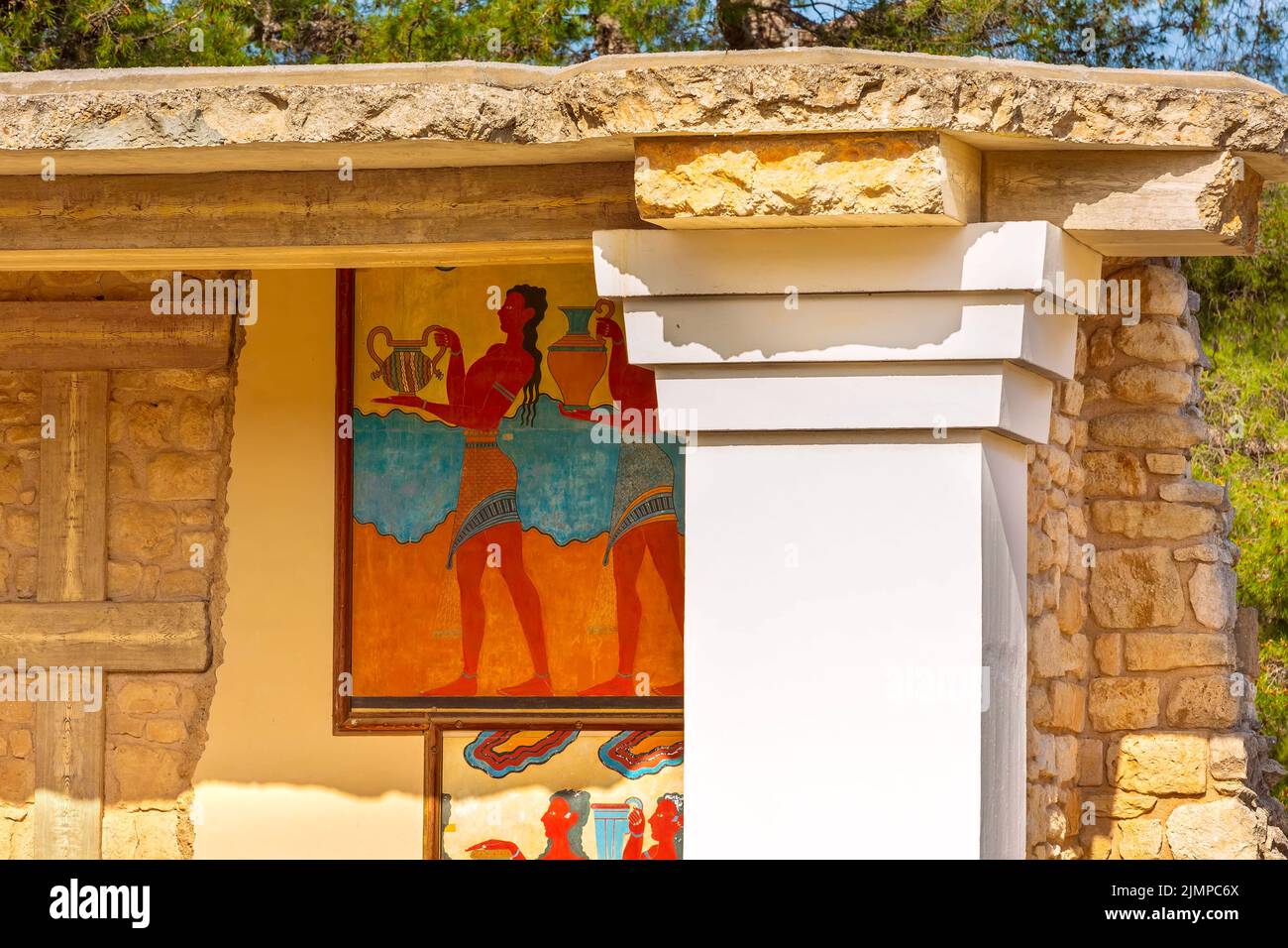 Knossos, Crete ruins of the Minoan Palace, Greece Stock Photo - Alamy