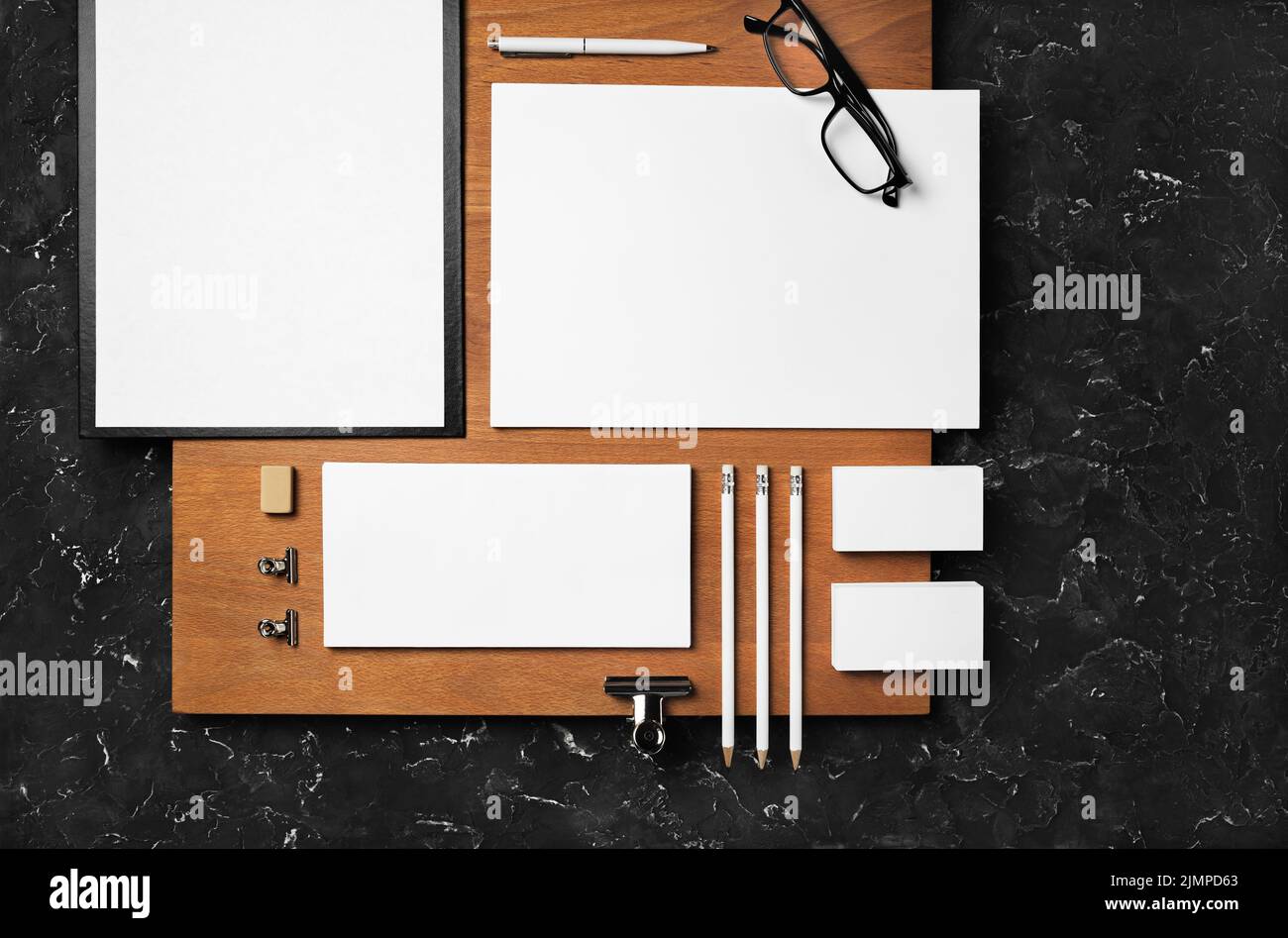 Blank corporate stationery Stock Photo - Alamy