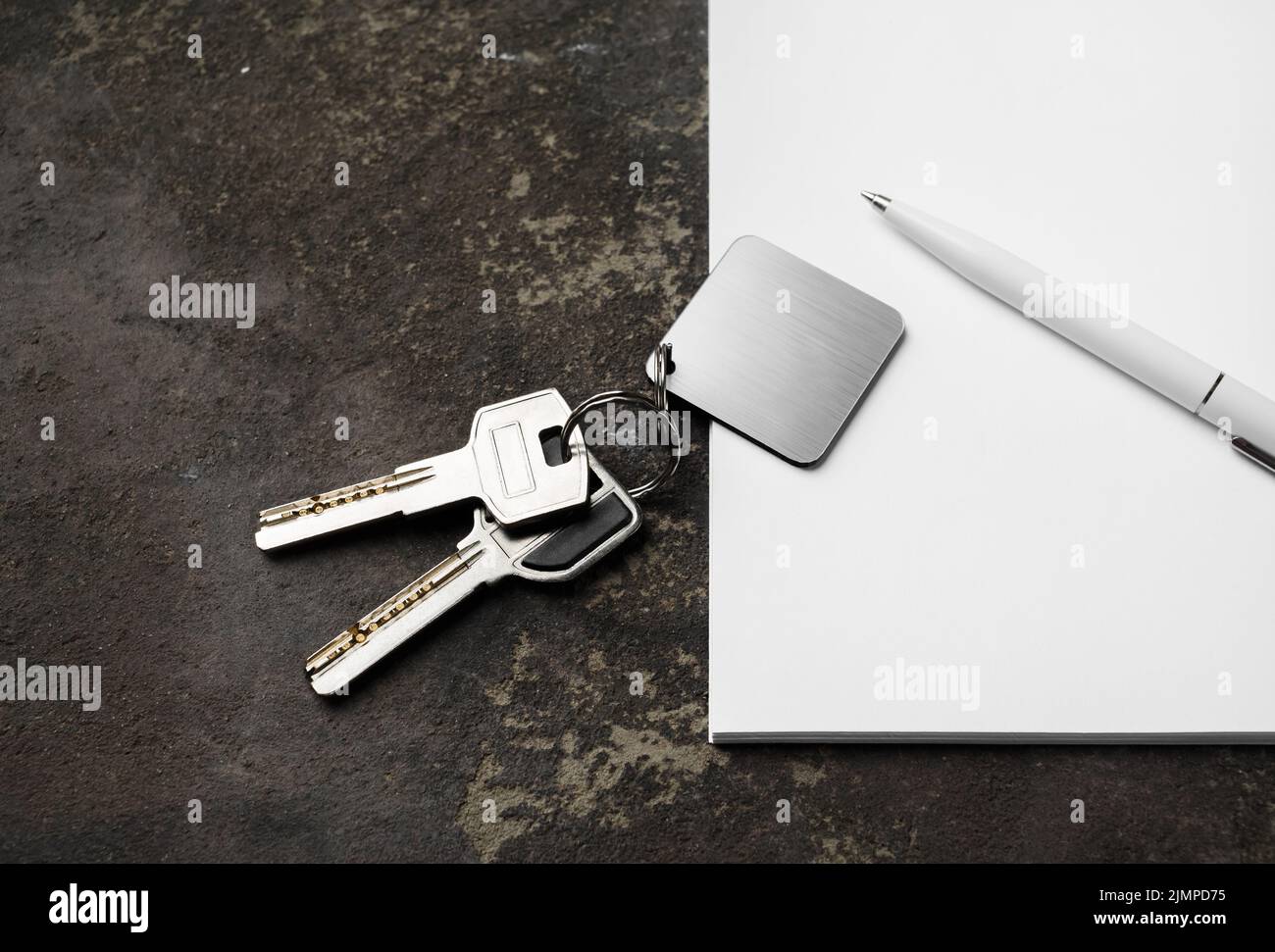 Keys and pen Stock Photo - Alamy